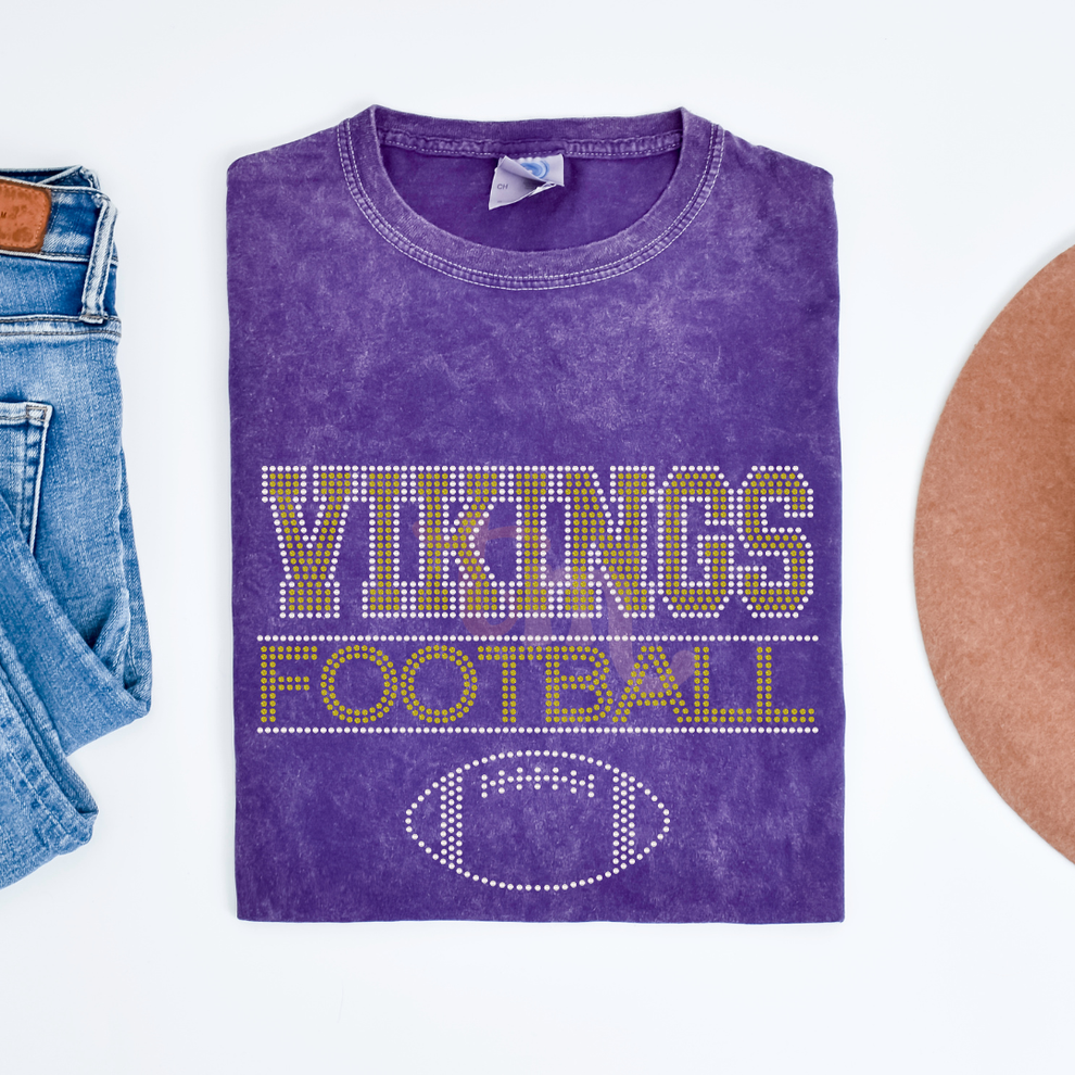 Vikings Football SPANGLE TRANSFER – Tees Me Boutique